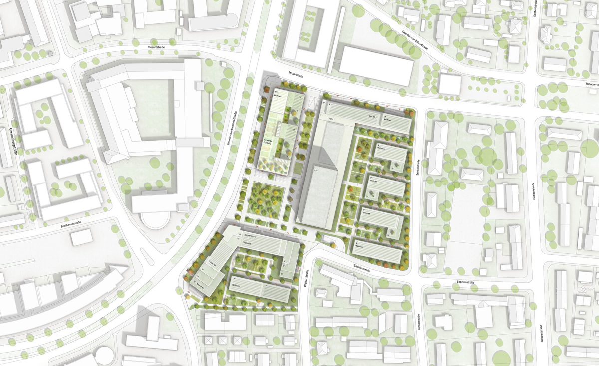 Wettbewerb "Siemens Mitte" Erlangen - SSP Architekten