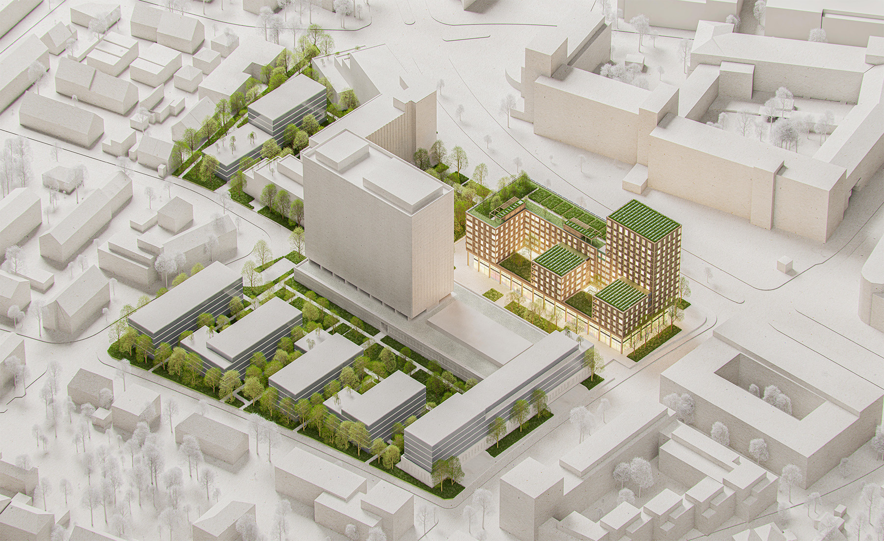 1. Preis Wettbewerb "Siemens Mitte" Erlangen - SSP Architekten